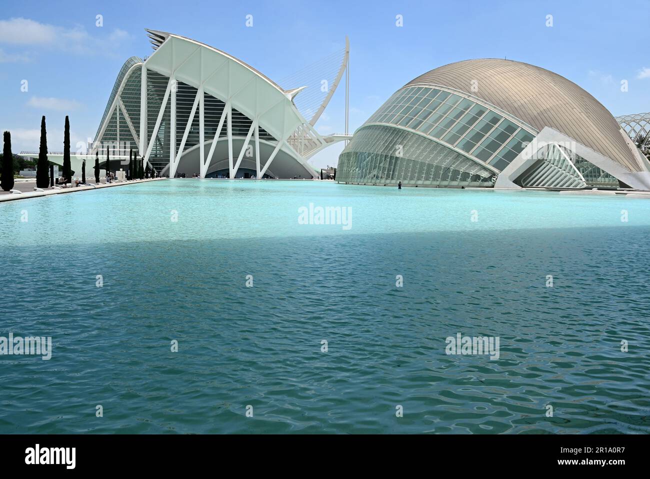 The City of Arts and Sciences in Valencia, Spain is a serie of ...