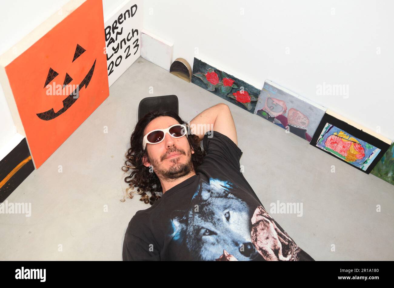 London.UK. American artist Brendan Lynch showcases 270 artworks at the ...
