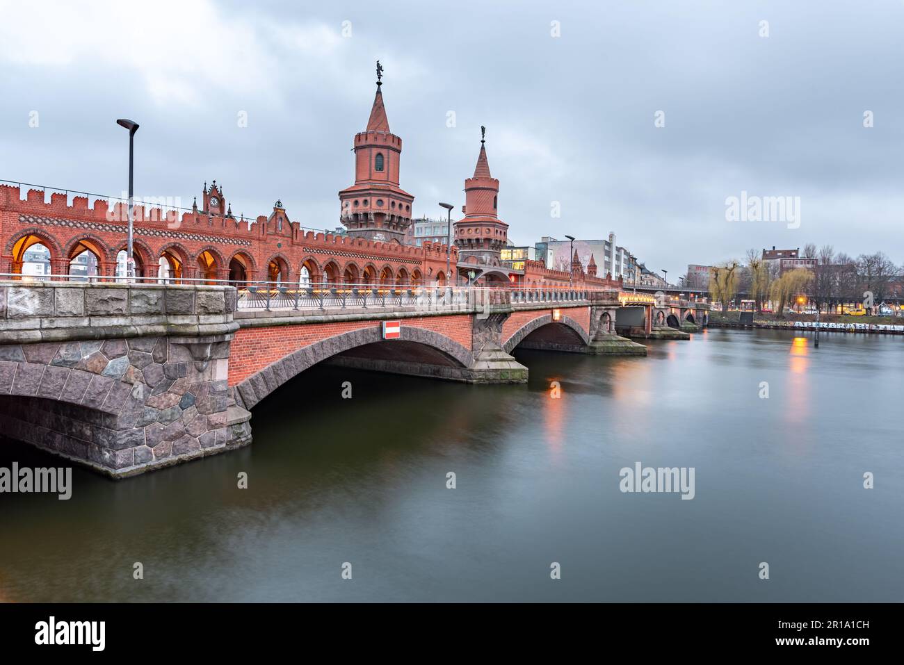 The Oberbaumbrücke, a landmark bridge in Berlin, Germany Stock Photo ...