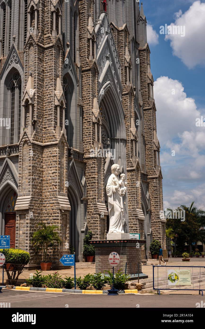 St. Philomena's Church Mysore Karnataka India September 1 2022 Exterior ...