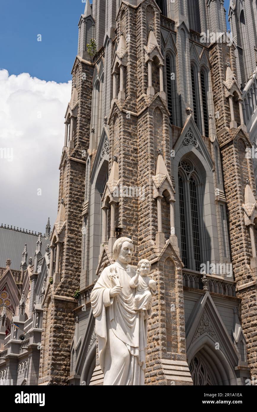 St. Philomena's Church Mysore Karnataka India September 1 2022 Exterior ...