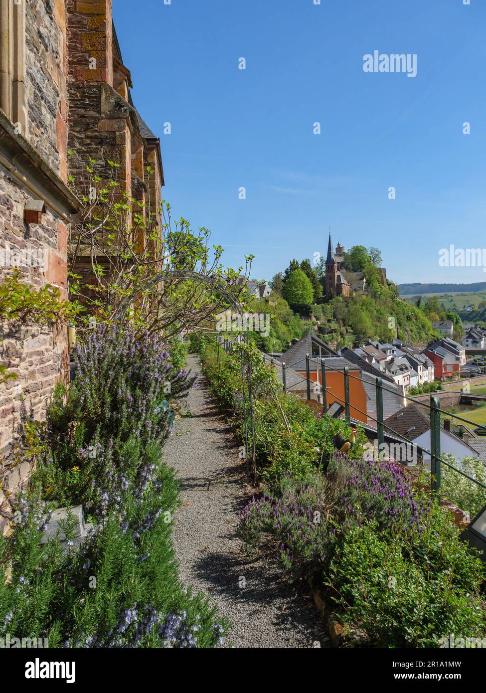the city of Saarburg at the saar river in germany Stock Photo - Alamy