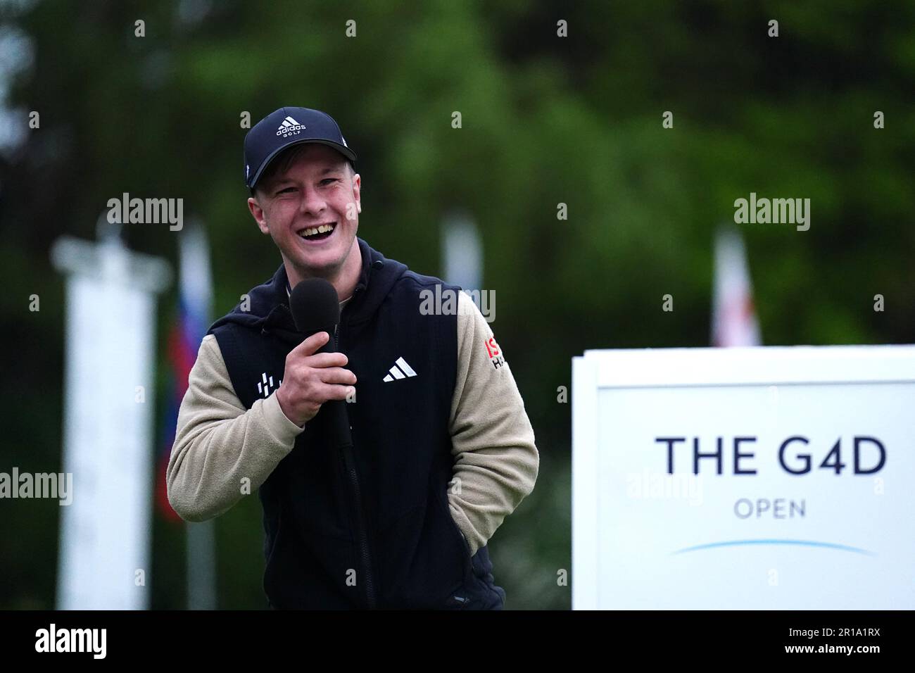 Brendan Lawlor poses with his trophy after winning The G4D Open at ...