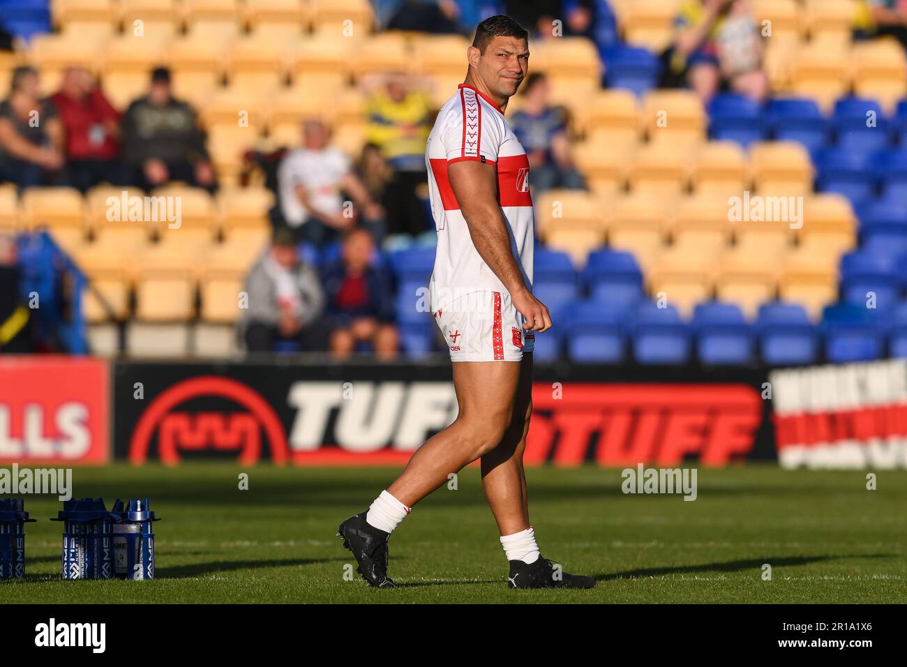 Ryan Hall #5 of Hull KR during pre match warm up ahead of the Betfred ...