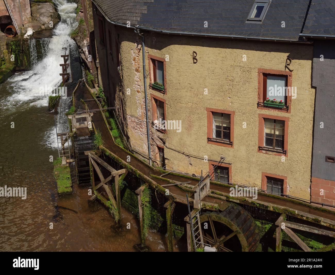 the city of Saarburg at the saar river in germany Stock Photo - Alamy