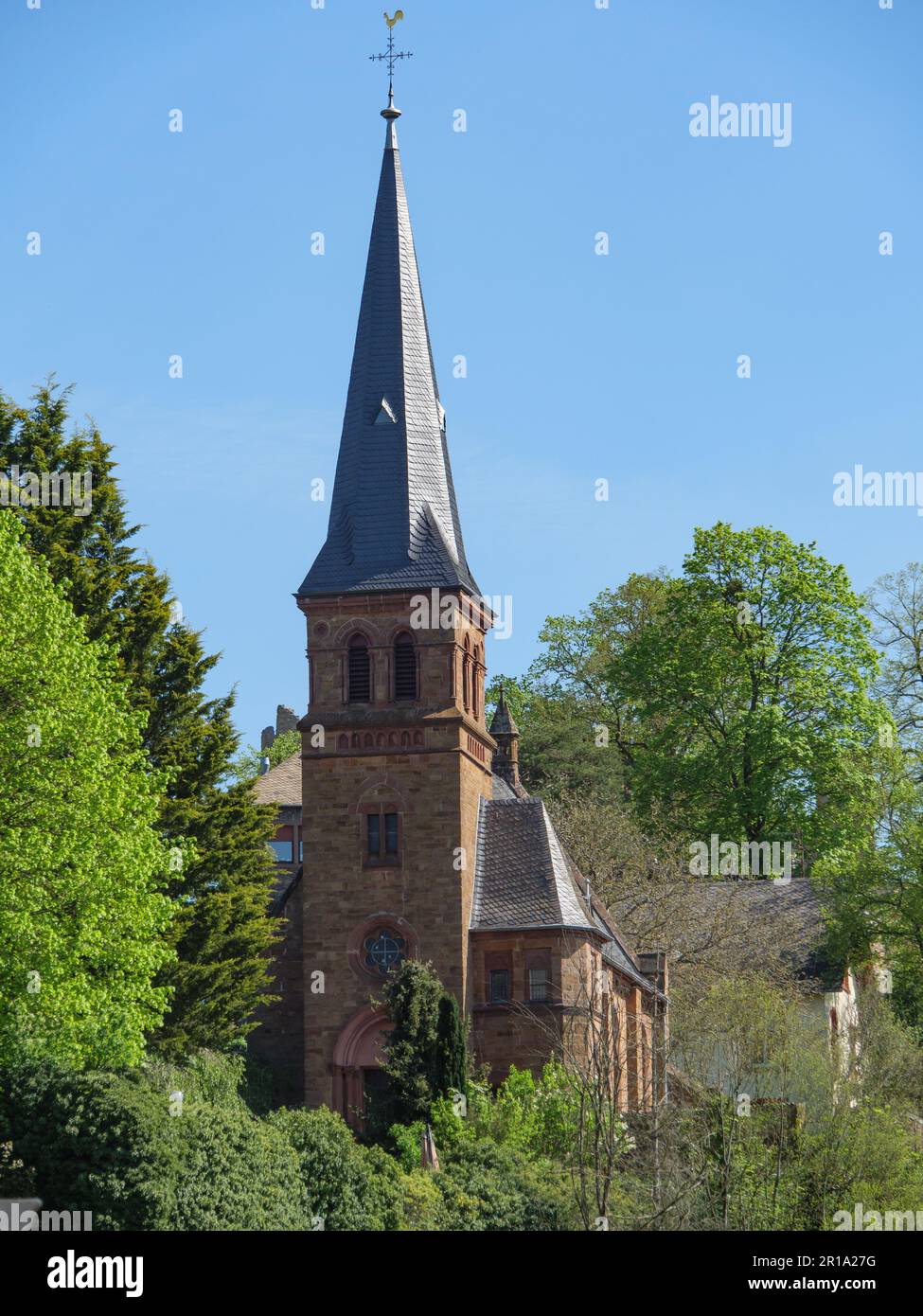 the city of Saarburg at the saar river in germany Stock Photo - Alamy
