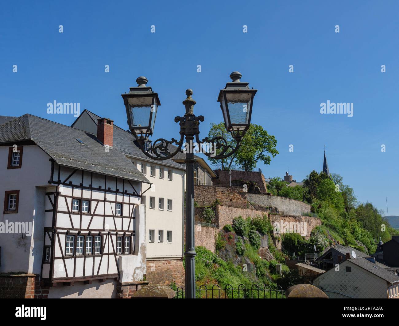 the city of Saarburg at the saar river in germany Stock Photo - Alamy