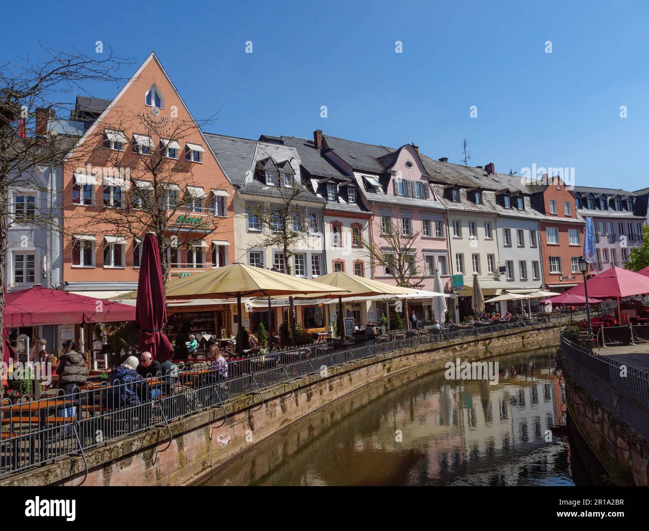 the city of Saarburg at the saar river in germany Stock Photo - Alamy