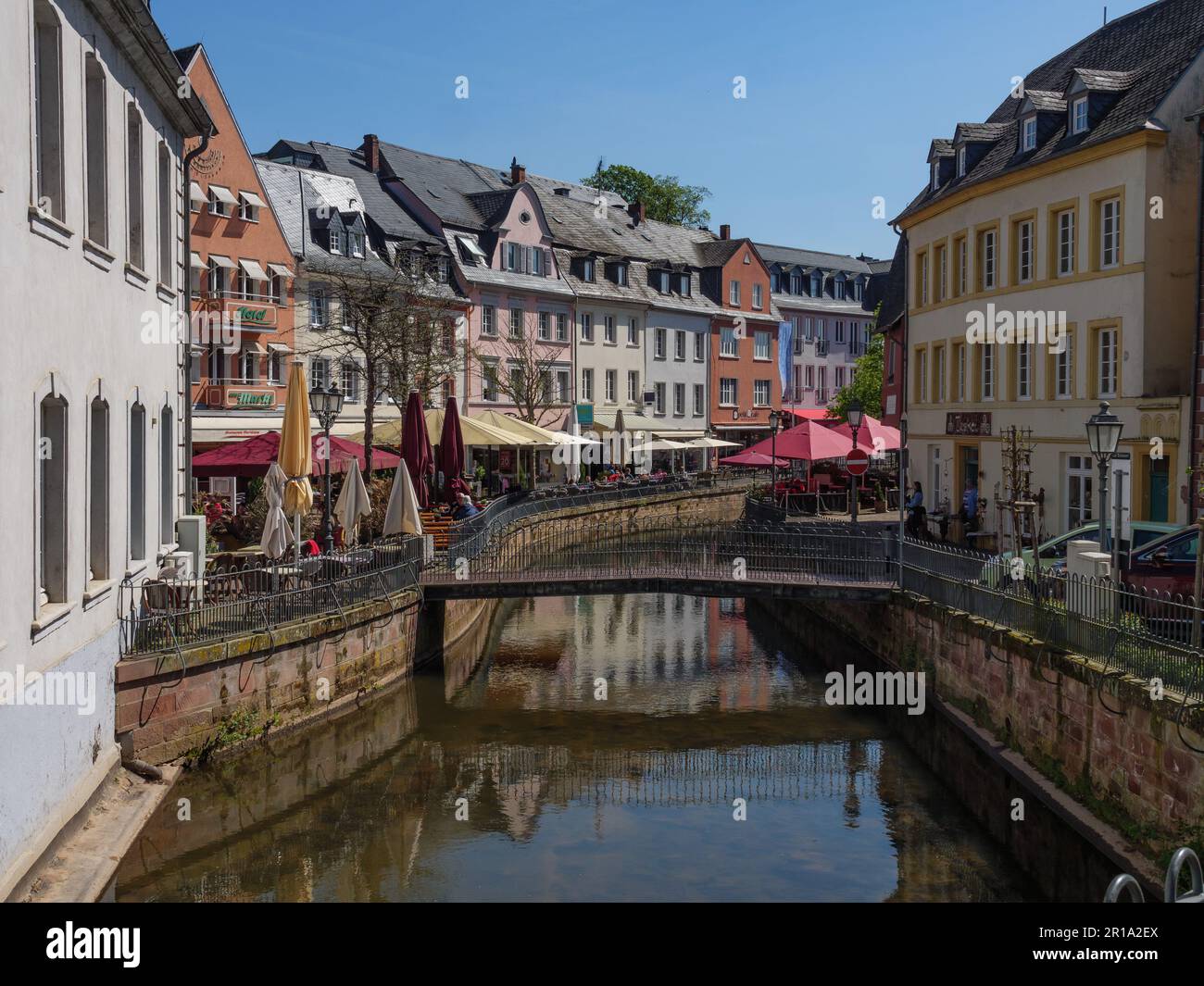 the city of Saarburg at the saar river in germany Stock Photo - Alamy