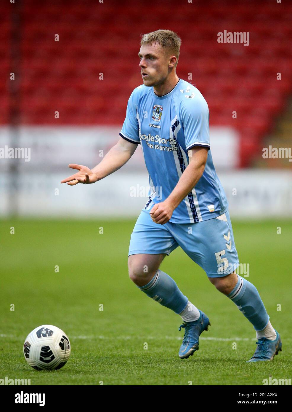 Coventry City’s Josh Reid in action during the Birmingham Senior Cup ...