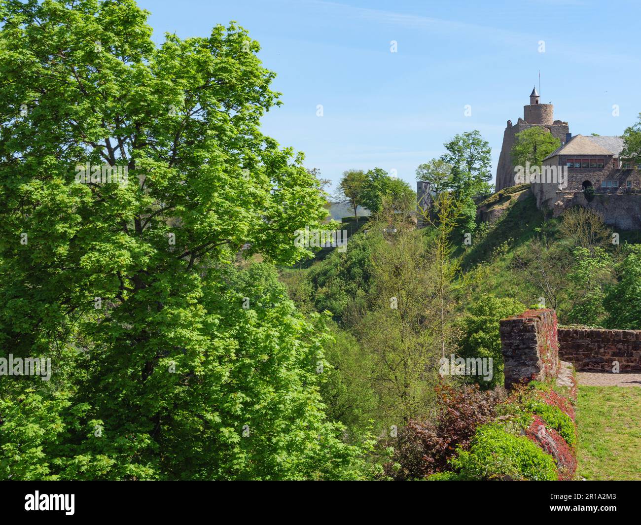 the city of Saarburg at the saar river in germany Stock Photo - Alamy
