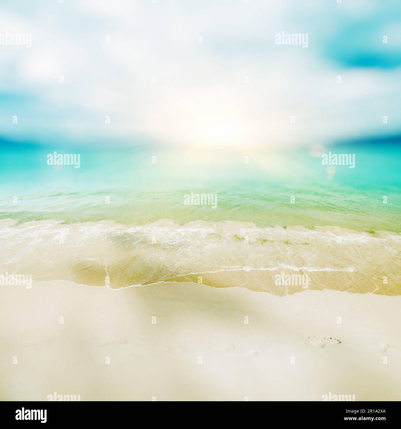 Tropical lost beach summer background Stock Photo - Alamy
