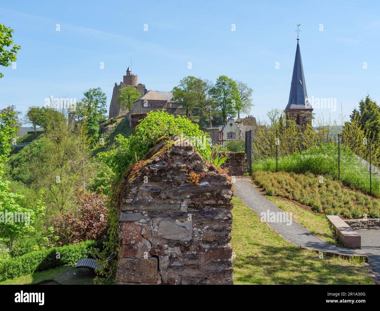 the city of Saarburg at the saar river in germany Stock Photo - Alamy