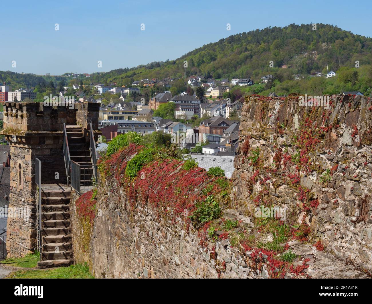 the city of Saarburg at the saar river in germany Stock Photo - Alamy