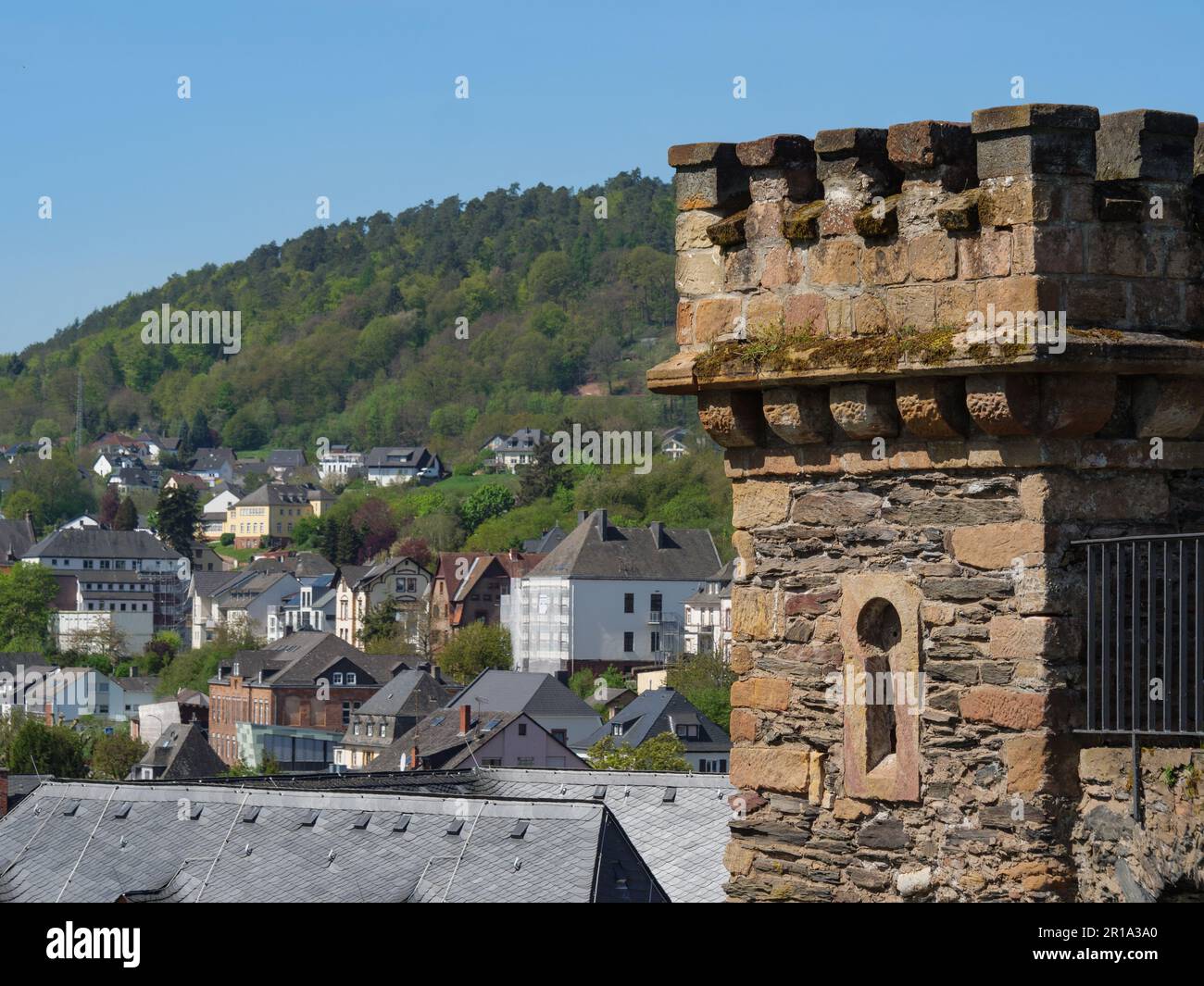 the city of Saarburg at the saar river in germany Stock Photo - Alamy
