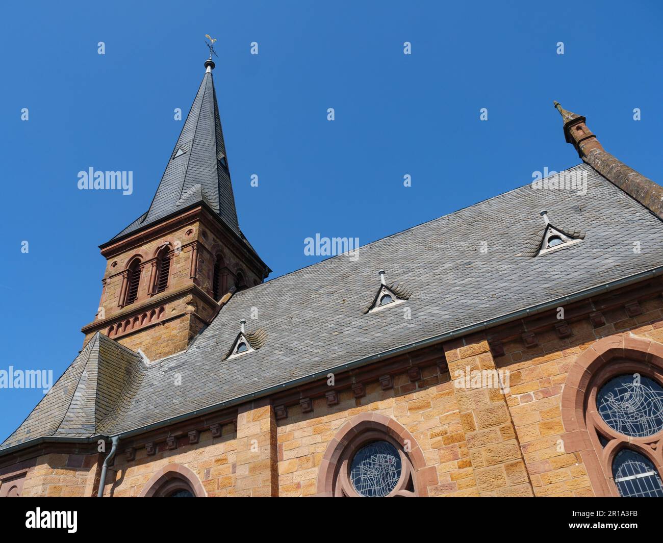 the city of Saarburg at the saar river in germany Stock Photo - Alamy
