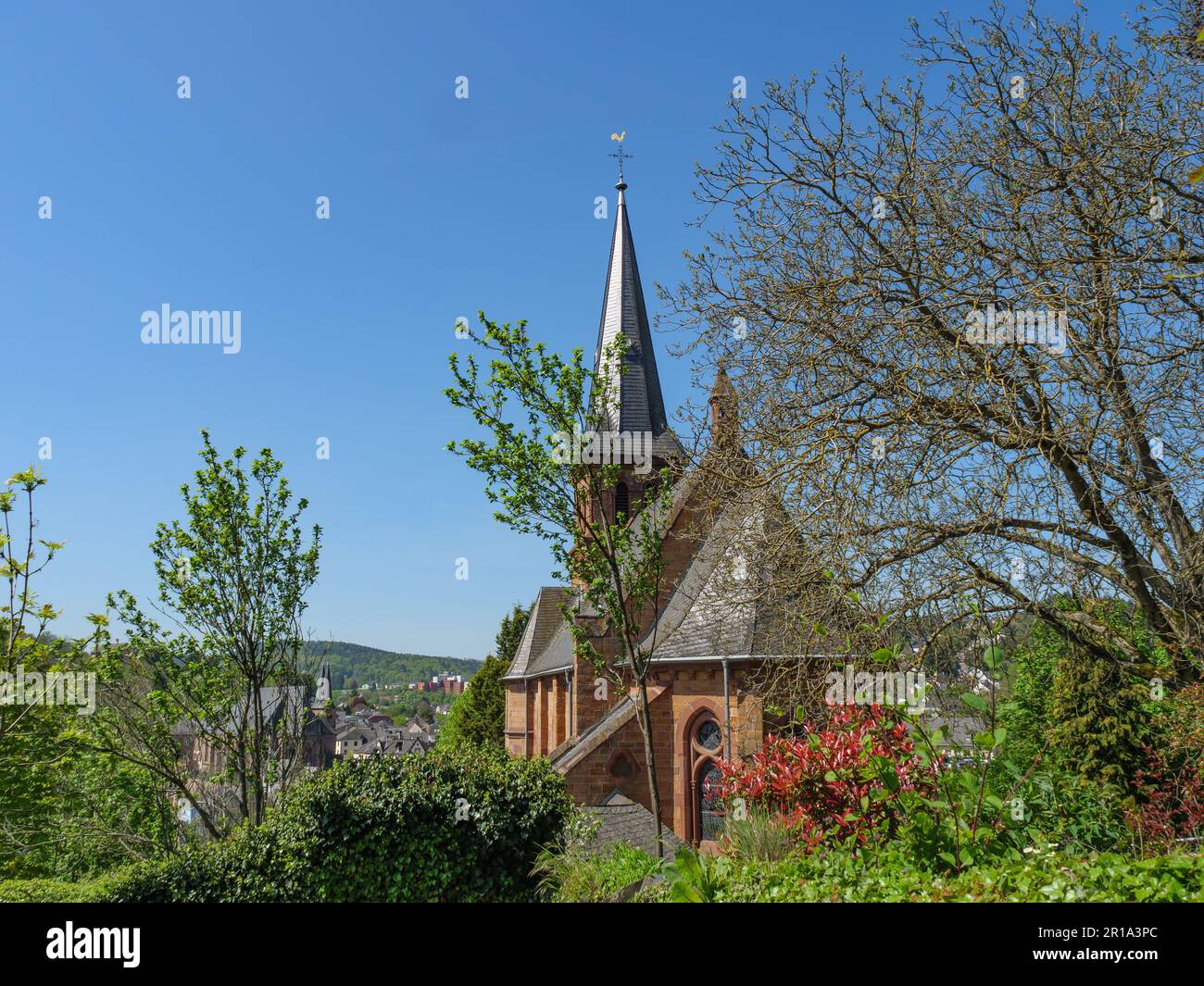 the city of Saarburg at the saar river in germany Stock Photo - Alamy