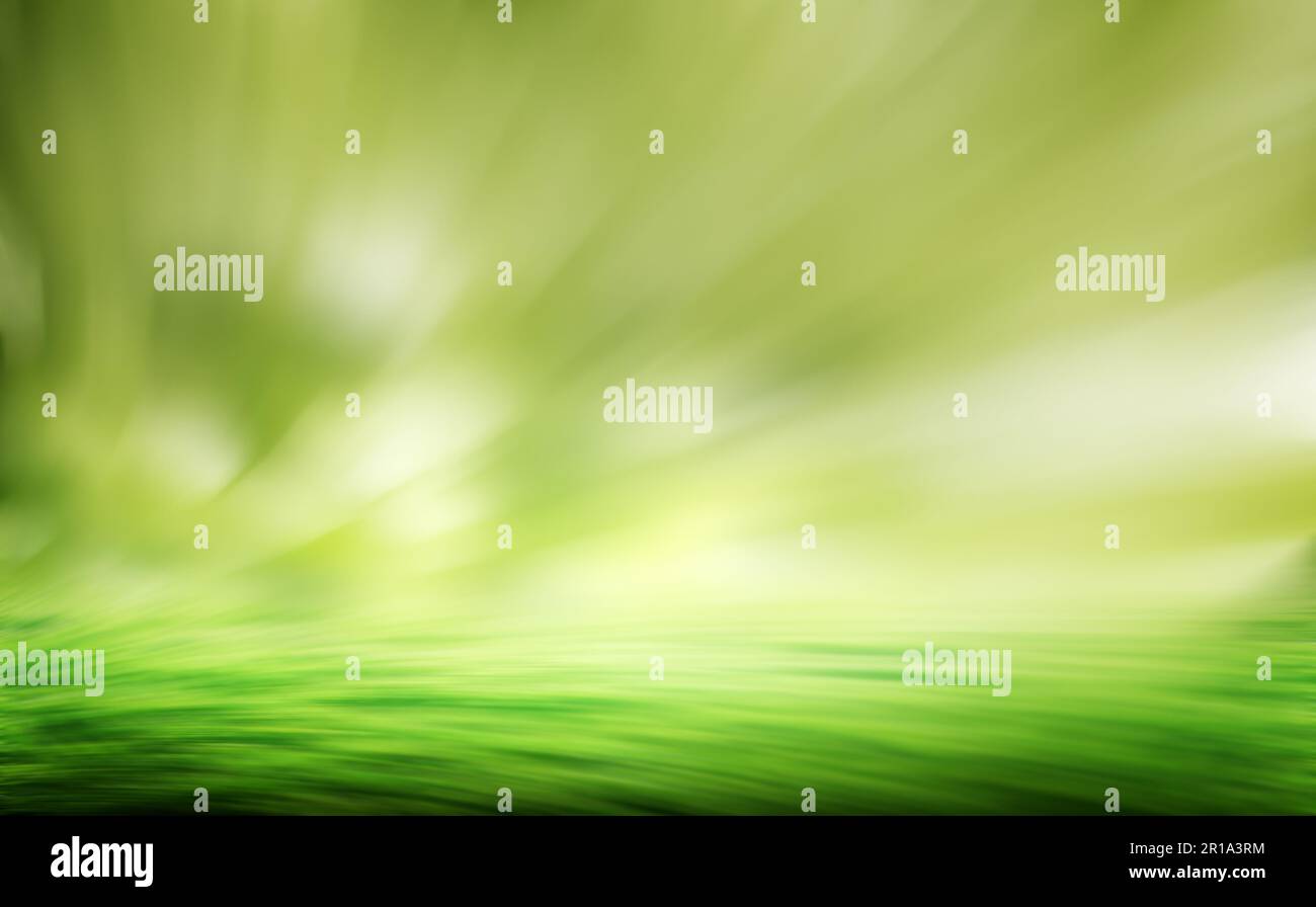 Green grass motion blur natural background. Summer Stock Photo - Alamy