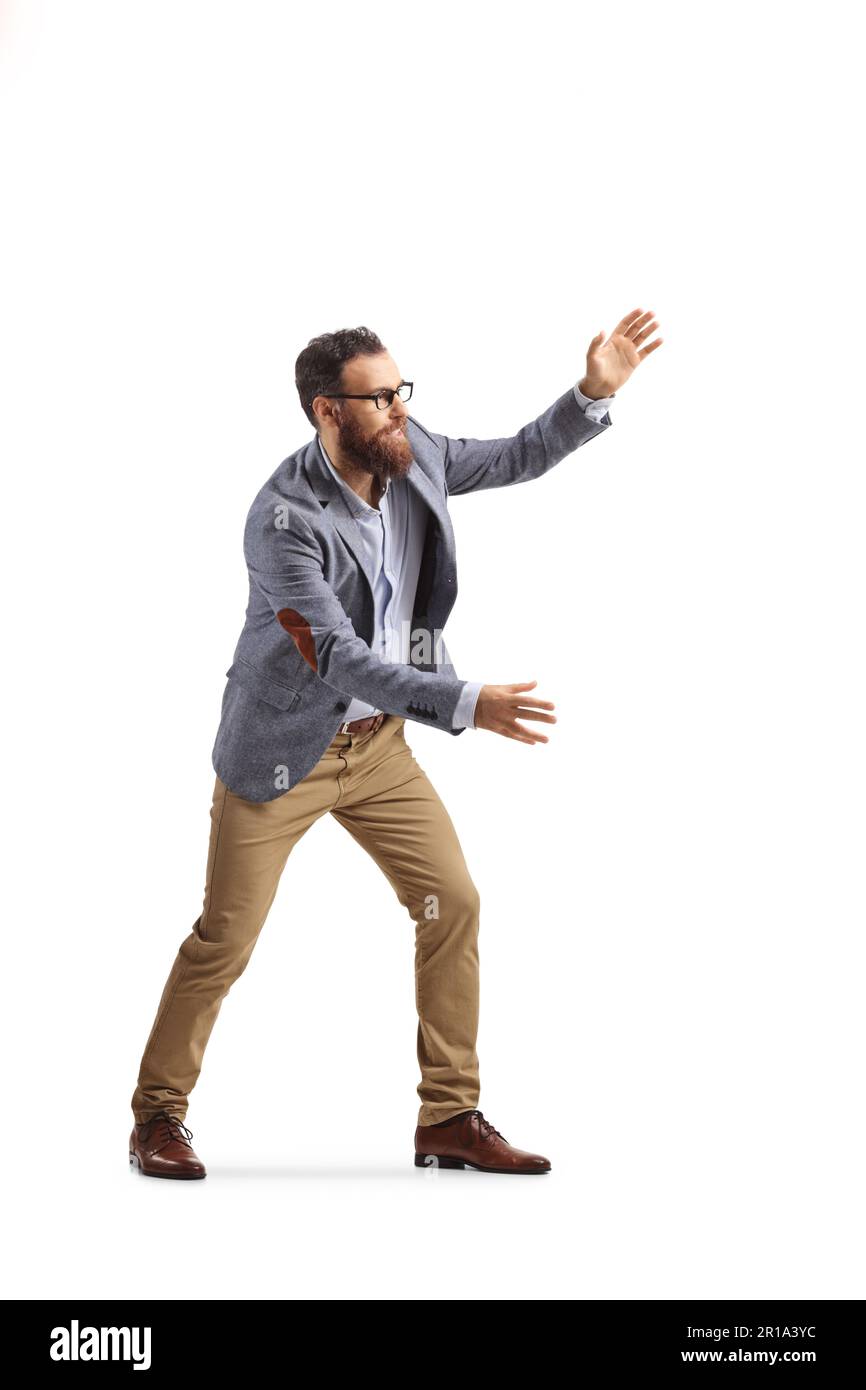 Man trying catch something hi-res stock photography and images - Alamy