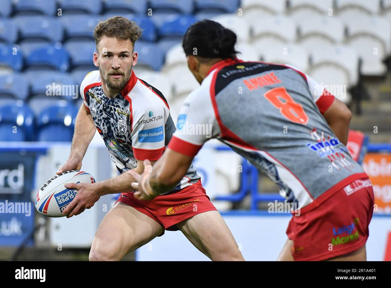 Huddersfield, England - 12th May 2023 - Ben Reynolds of Leigh Leopards ...