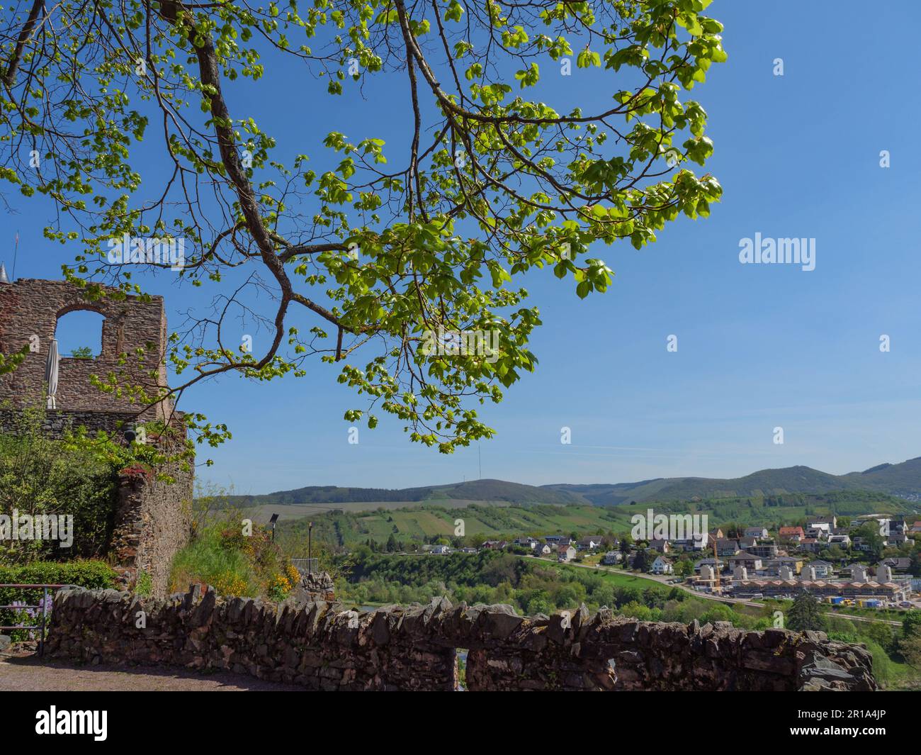 the city of Saarburg at the saar river in germany Stock Photo - Alamy