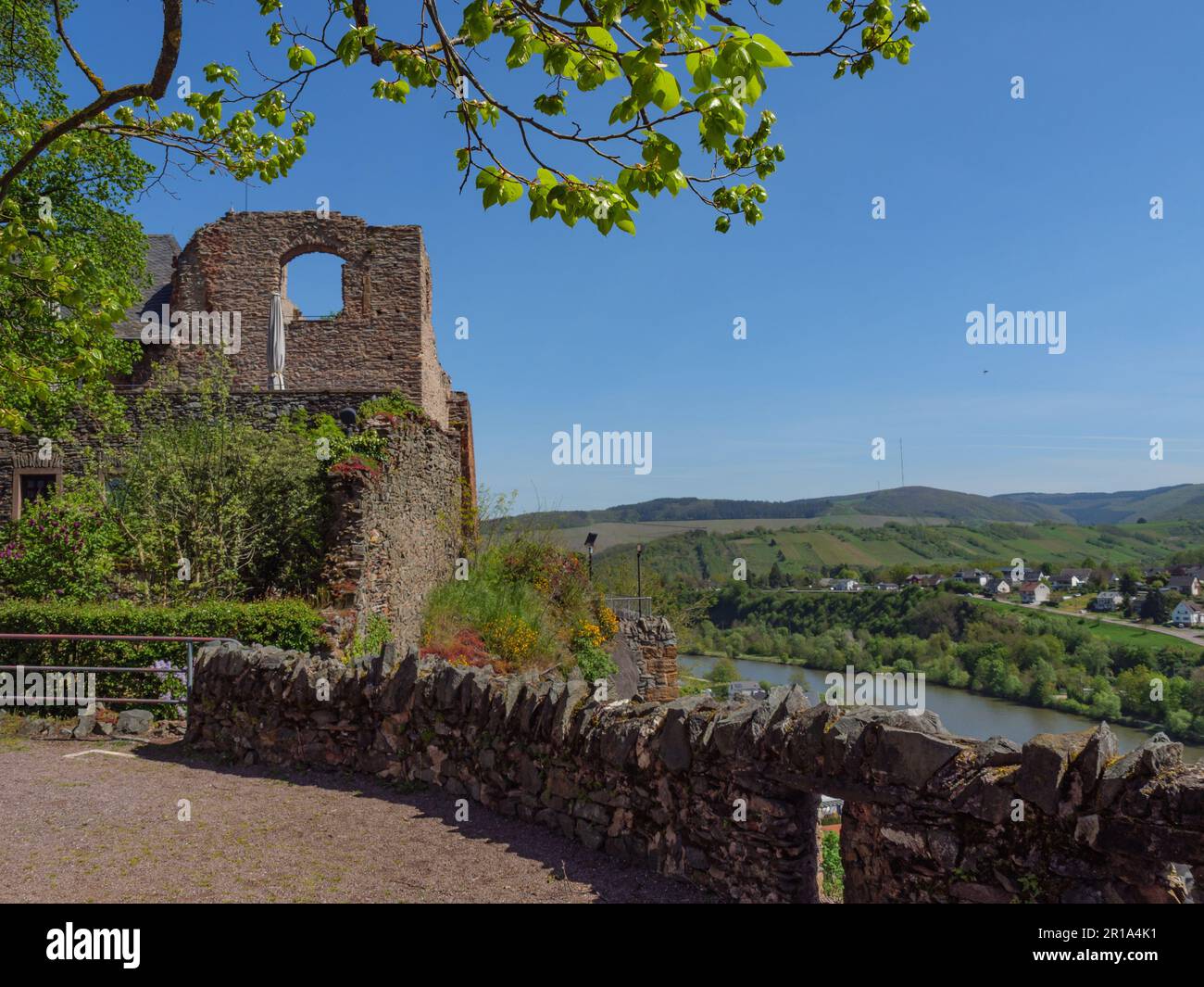 the city of Saarburg at the saar river in germany Stock Photo - Alamy