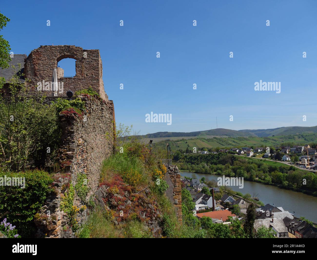 the city of Saarburg at the saar river in germany Stock Photo - Alamy