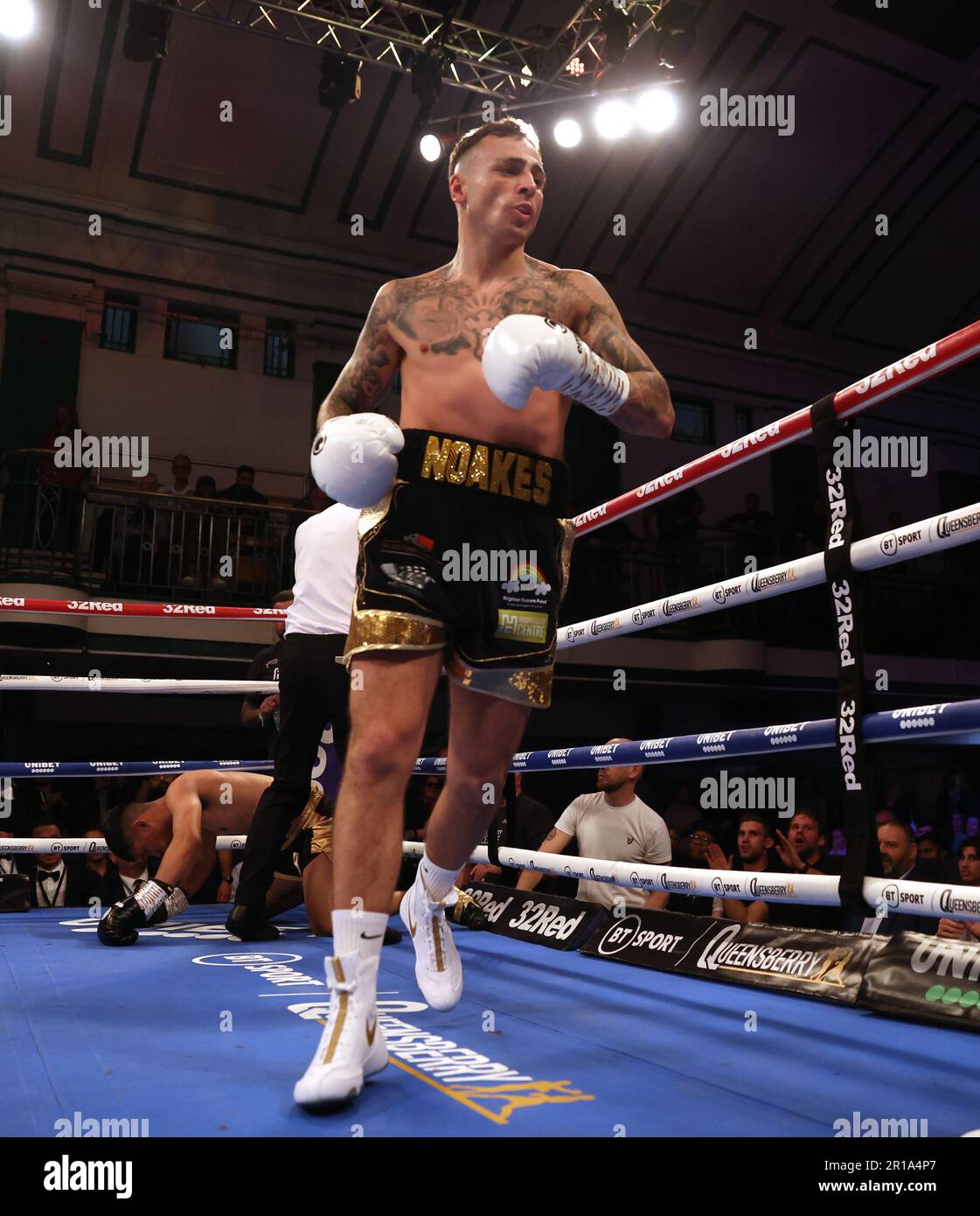 Sean Noakes after knocking out opponent Robin Zamora in the ...