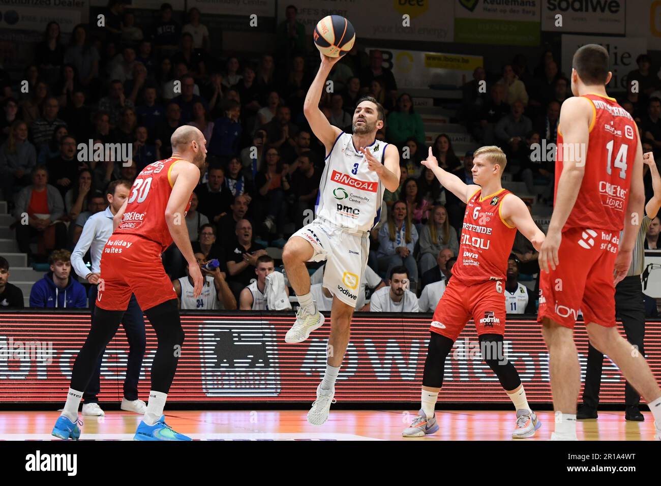 Mechelen, Belgium. 12th May, 2023. Mechelen's Domien Loubry pictured in ...