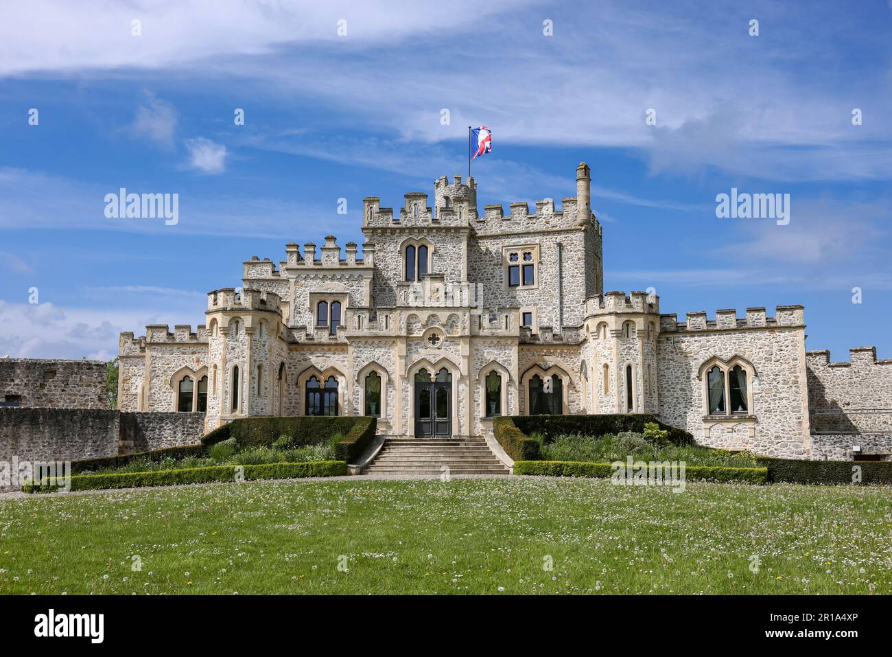 Condette, France - May 10, 2023: Hardelot Castle is located near ...