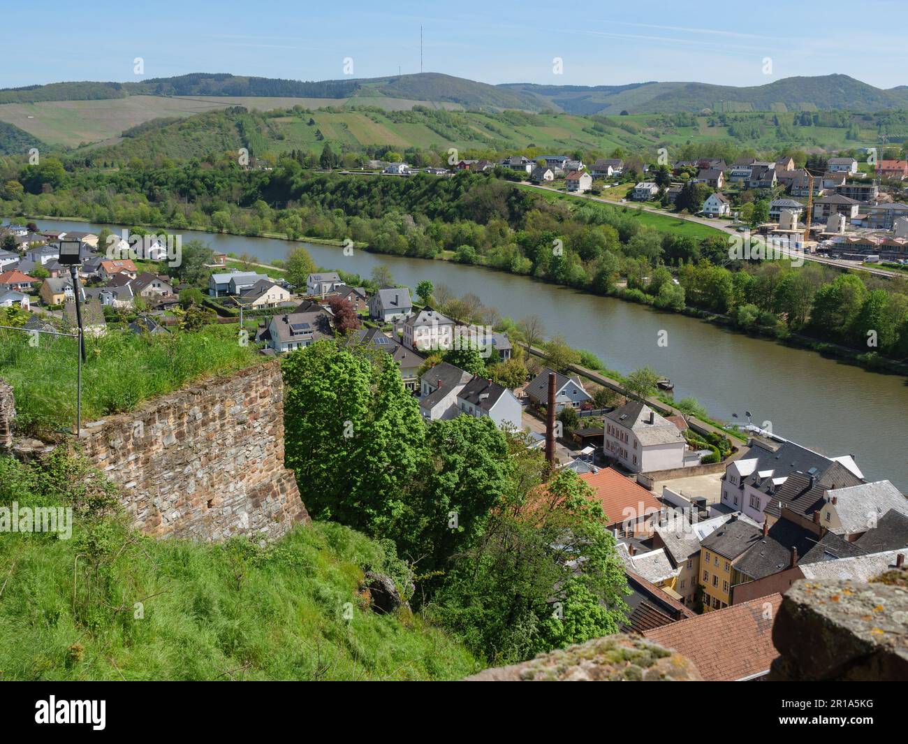the city of Saarburg at the saar river in germany Stock Photo - Alamy