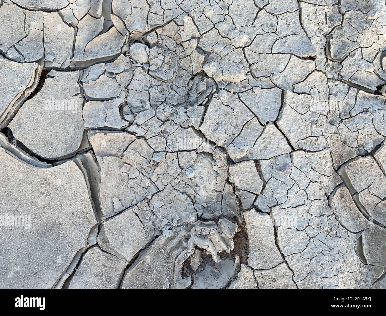 Gray dry cracked beautiful texture of arid soil soil and desert clay ...