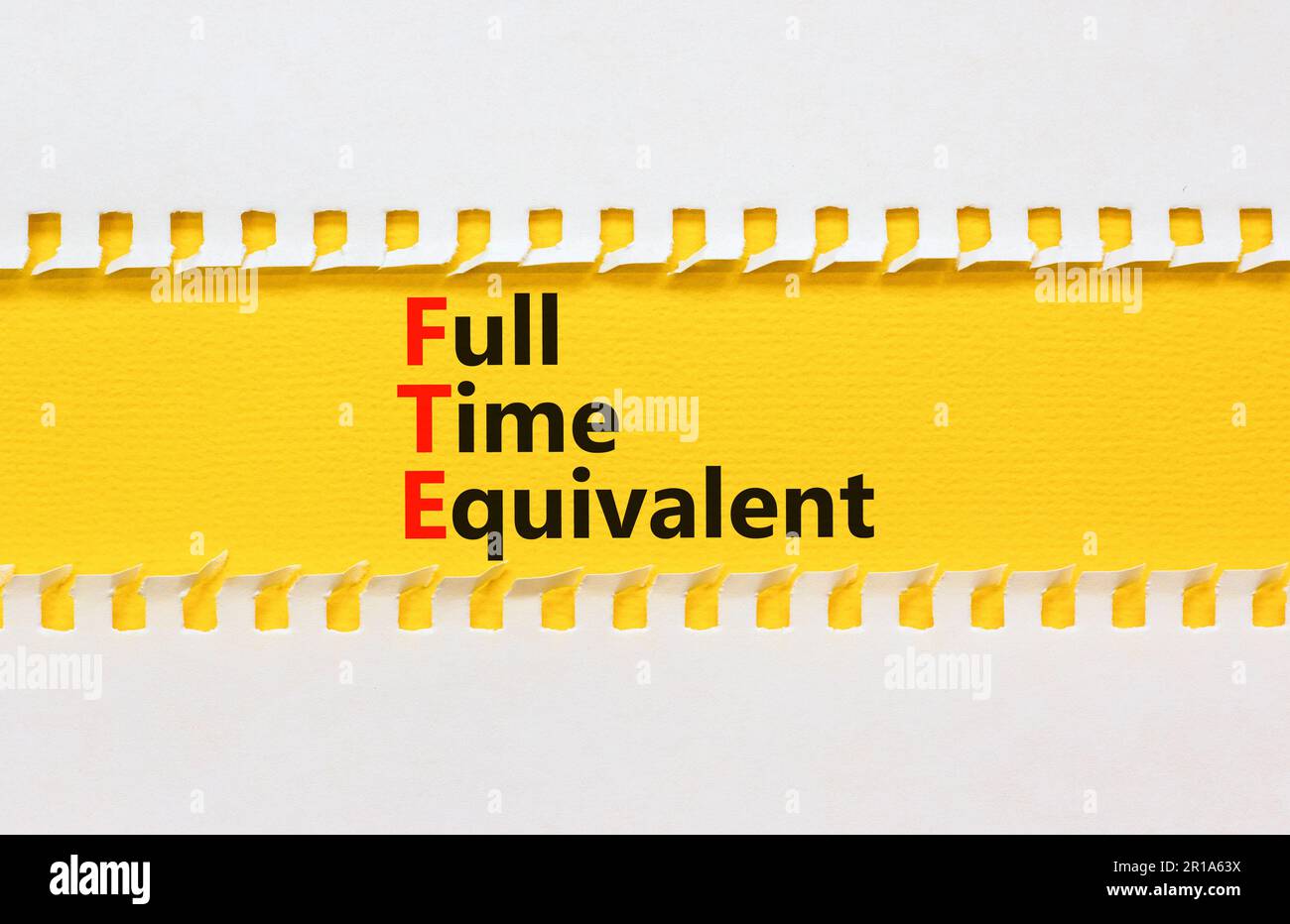 FTE Full time equivalent symbol. Concept words FTE Full time equivalent ...