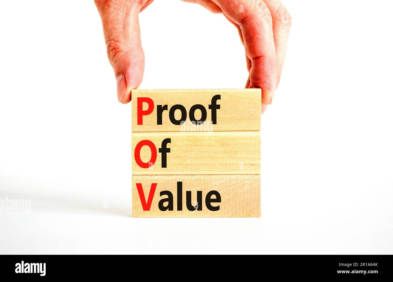 POV Proof of value symbol. Concept words POV Proof of value on ...