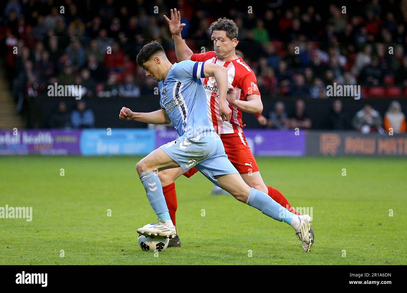 Coventry Cty’s Marco Rus battles for the ball with Stourbridge’s Callum ...