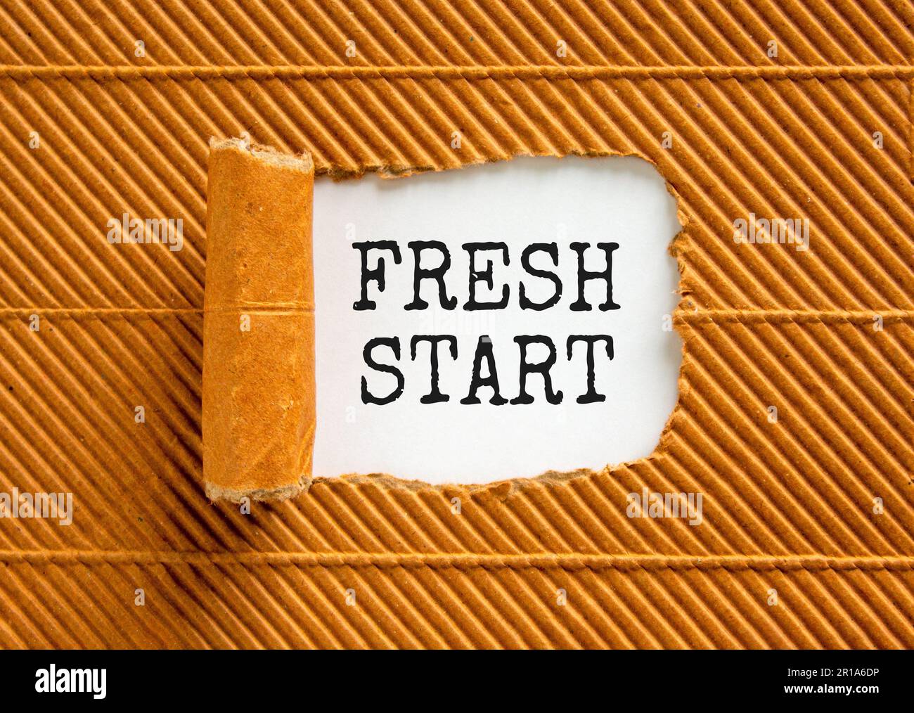 Fresh start and motivational symbol. Concept words Fresh start on ...