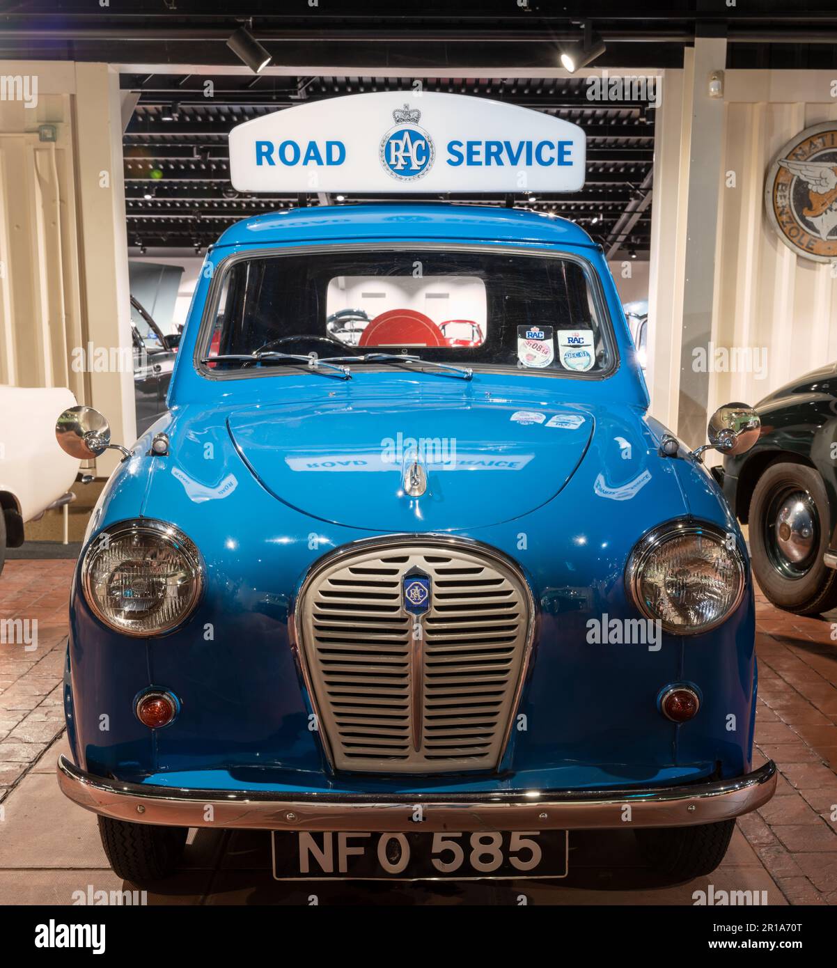 Sparkford.Somerset.United Kingdom.March 26th 2023.An Austin A35 RAC van ...