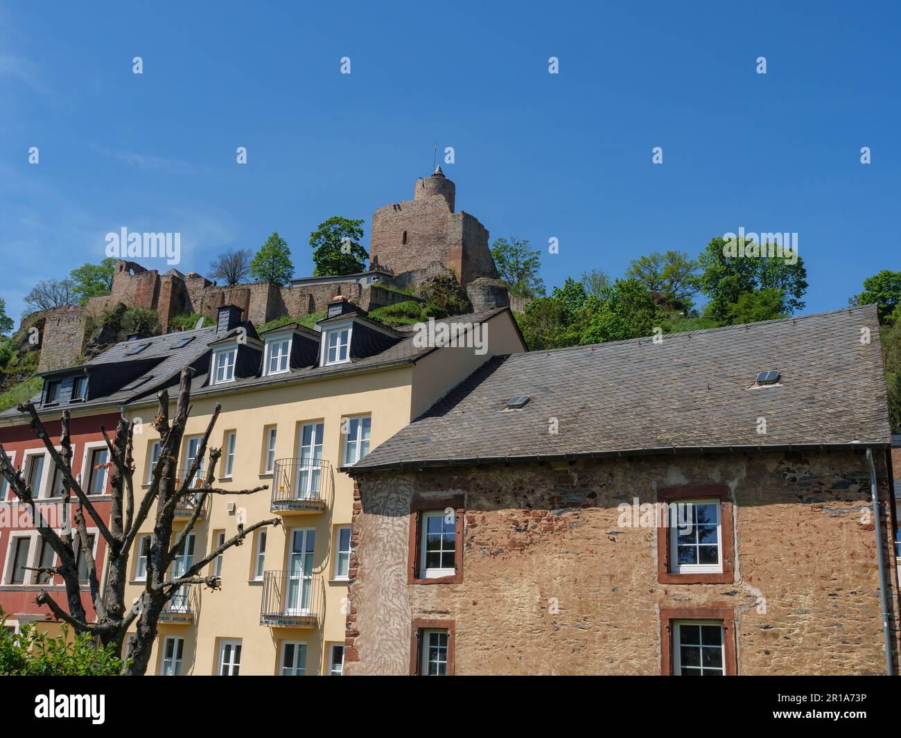 the city of Saarburg at the saar river in germany Stock Photo - Alamy