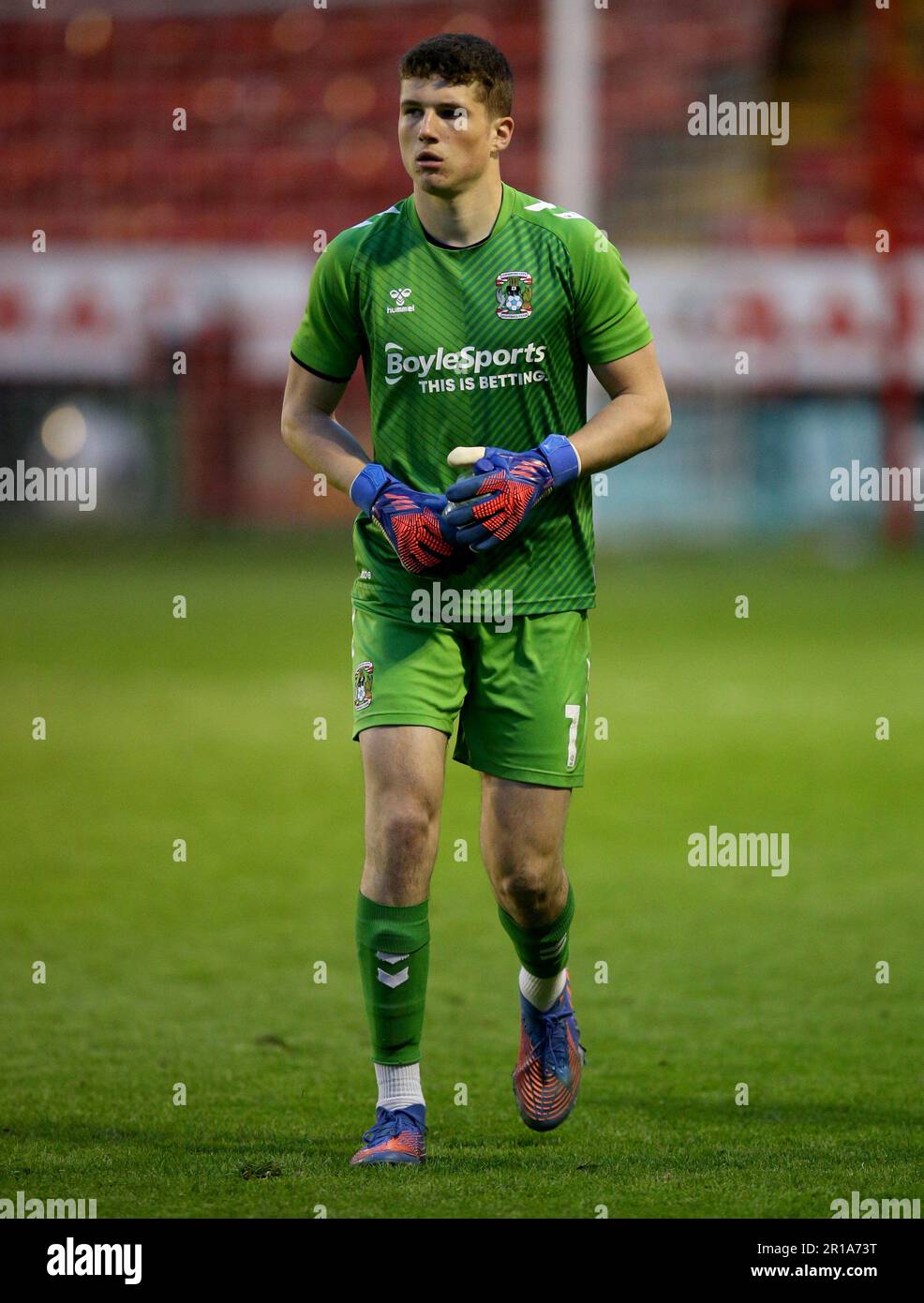 Coventry City goalkeeper Luke Bell during the Birmingham Senior Cup ...