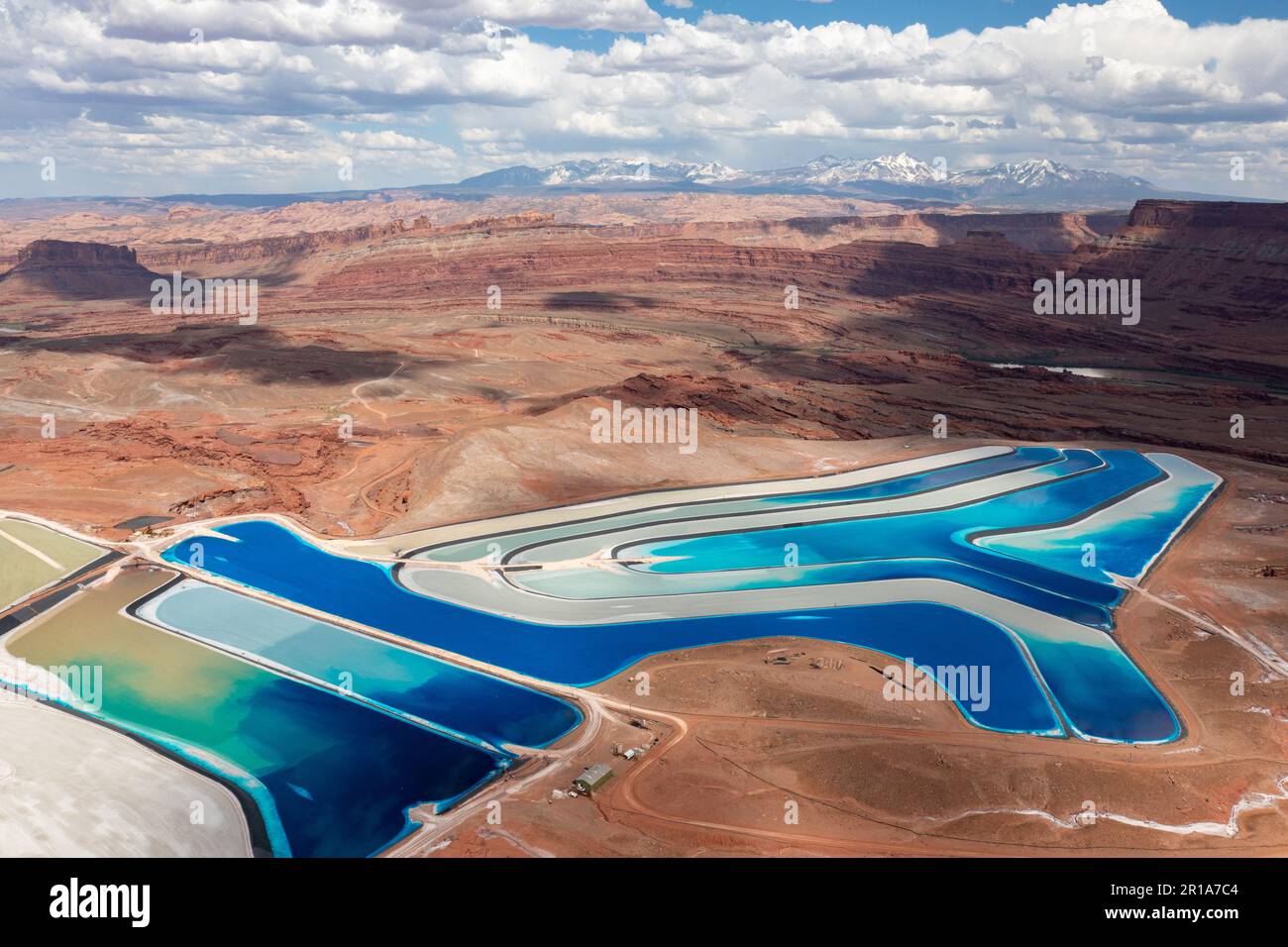 Potash evaporation ponds moab hi-res stock photography and images - Alamy