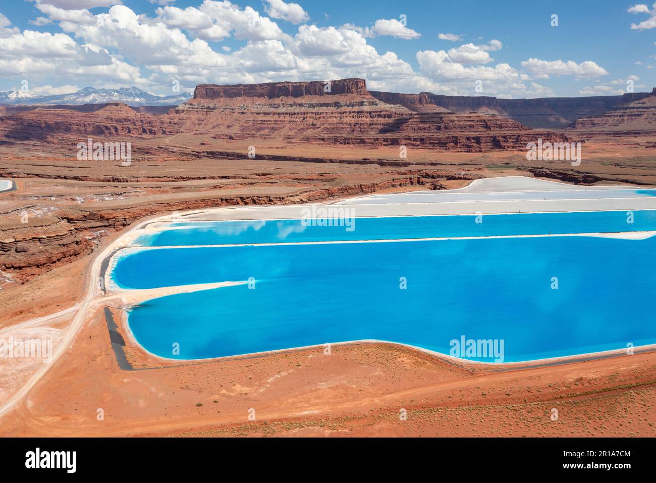 Potash evaporation ponds moab hi-res stock photography and images - Alamy