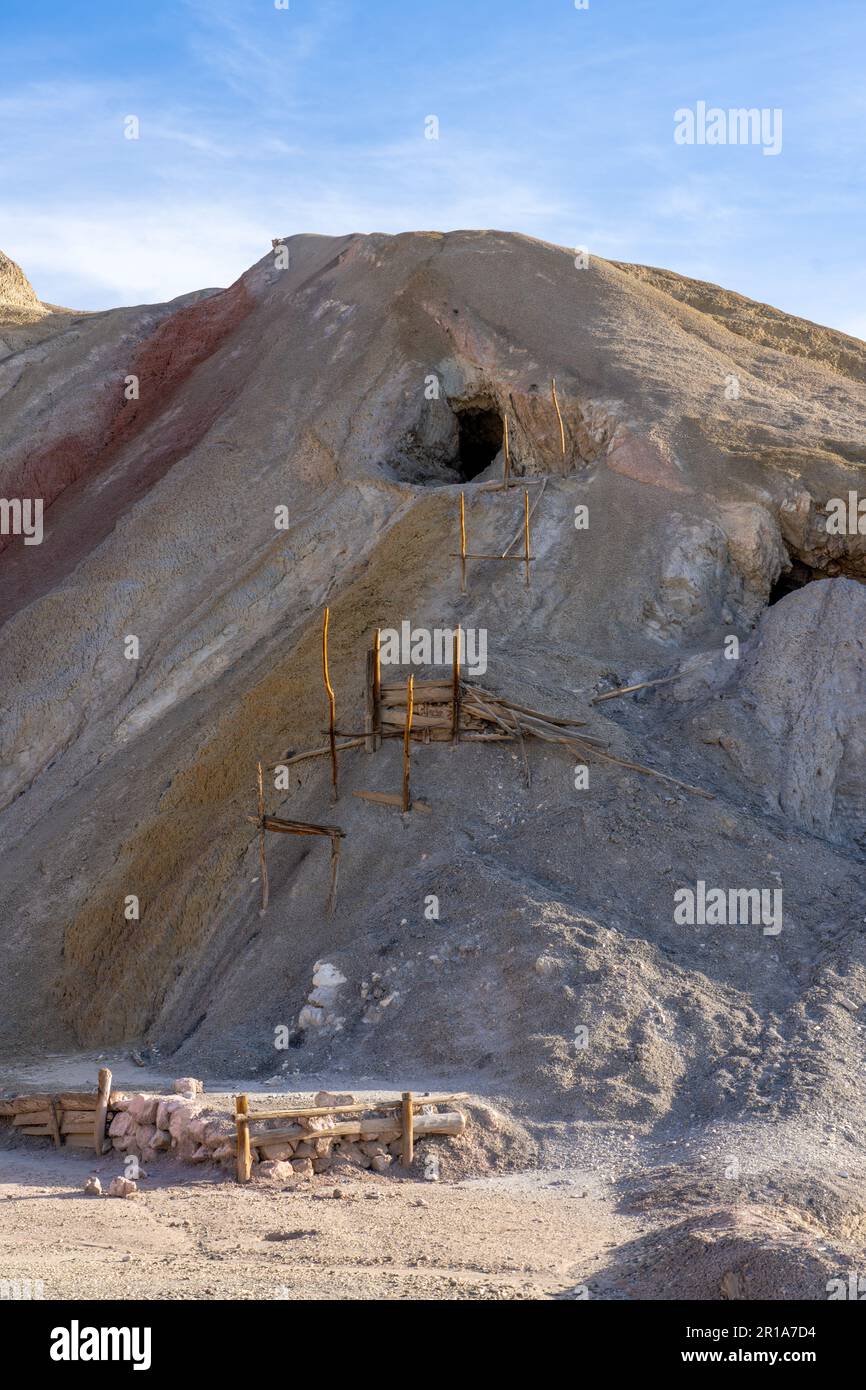 Remains of a silver-mining operation from the 1800s in the area of the ...