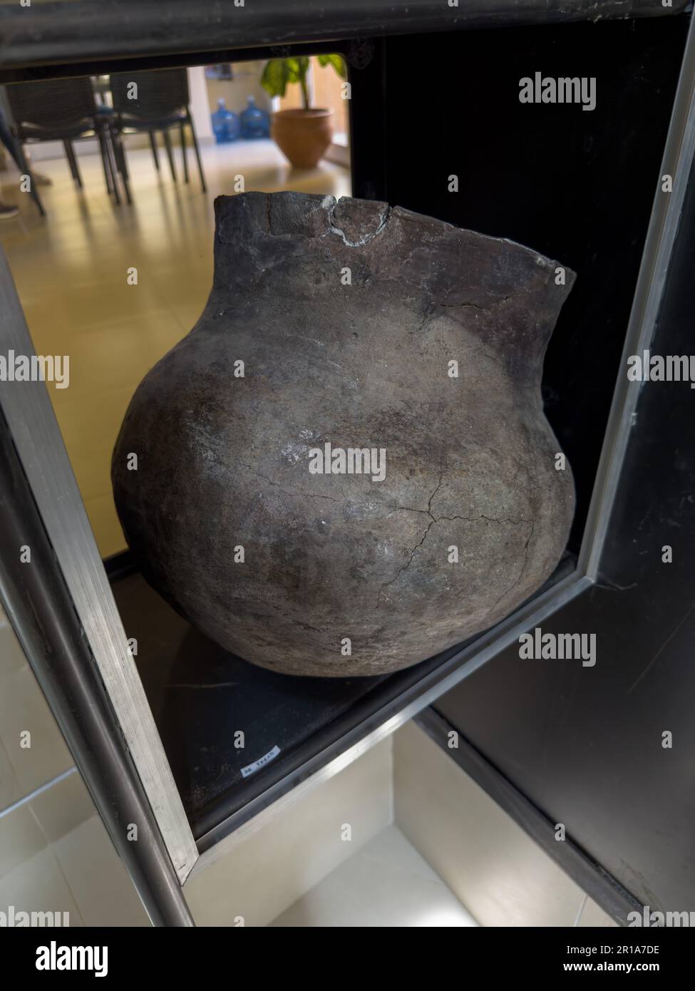 A pre-Hispanic ceramic pot in the Calingasta Archeological Museum In ...