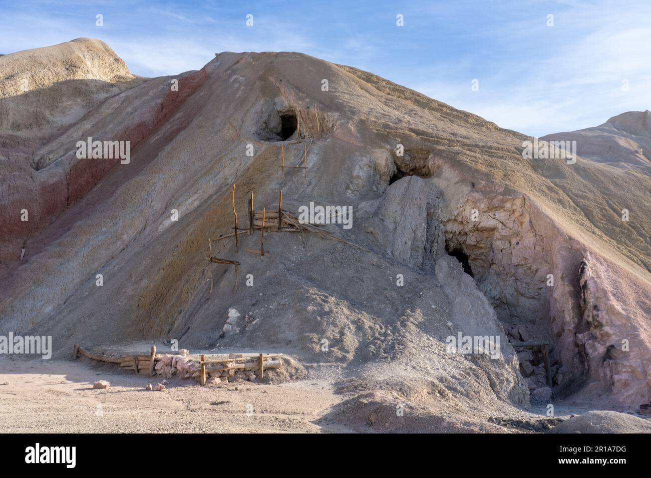 Remains of a silver-mining operation from the 1800s in the area of the ...