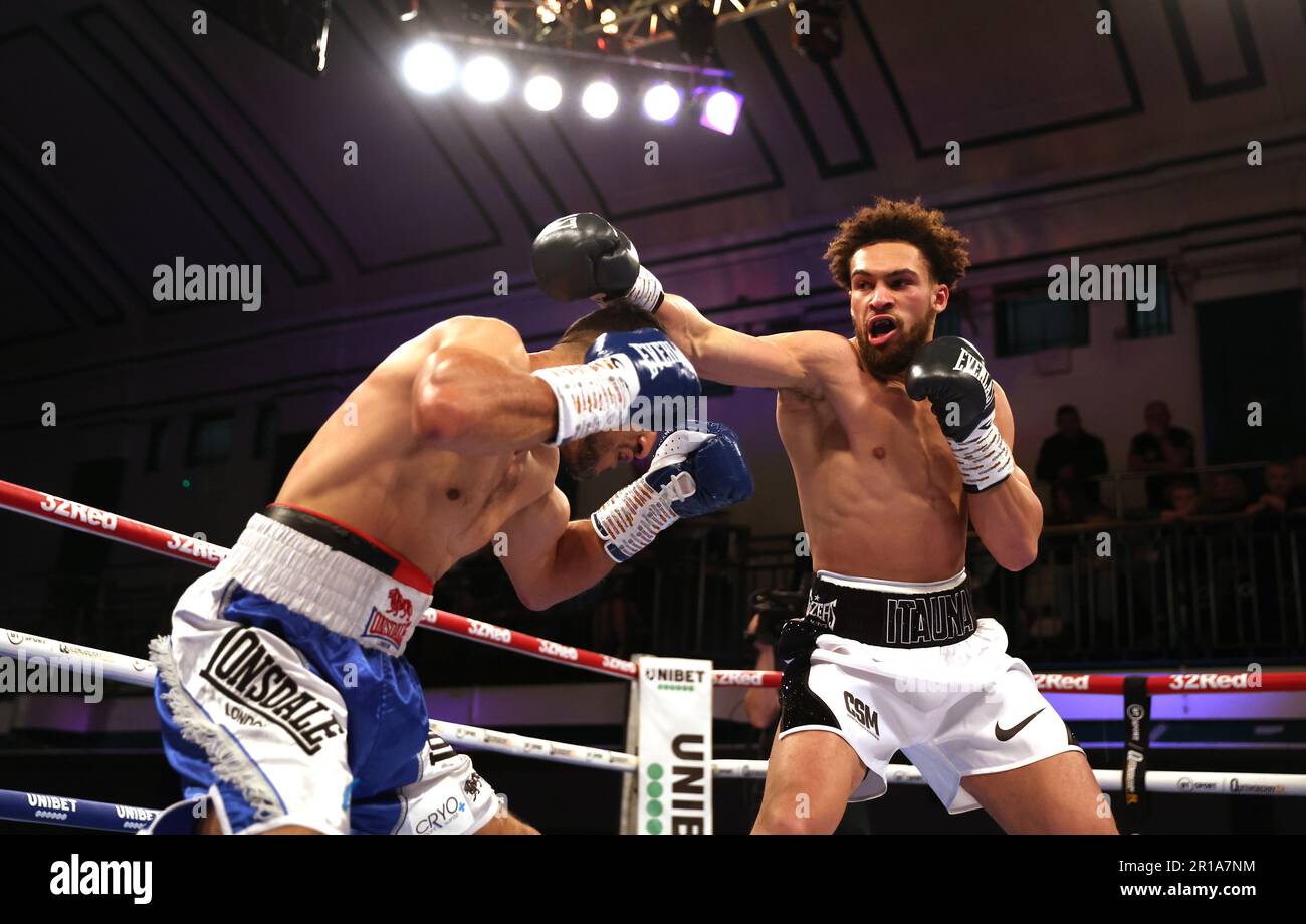 Karol Itauma (right) competes against Khalid Graidia (left) in the ...