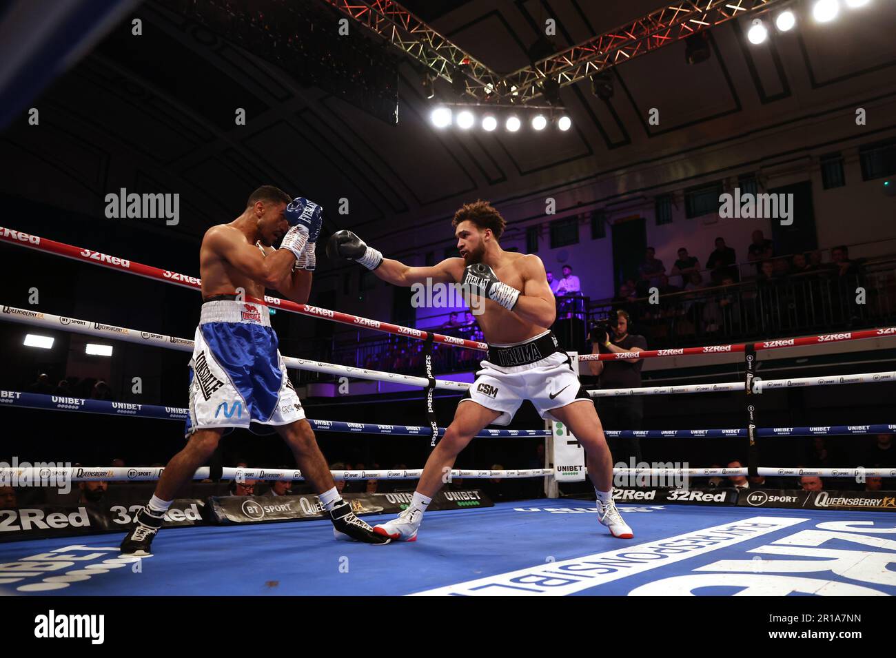 Karol Itauma (right) competes against Khalid Graidia (left) in the ...
