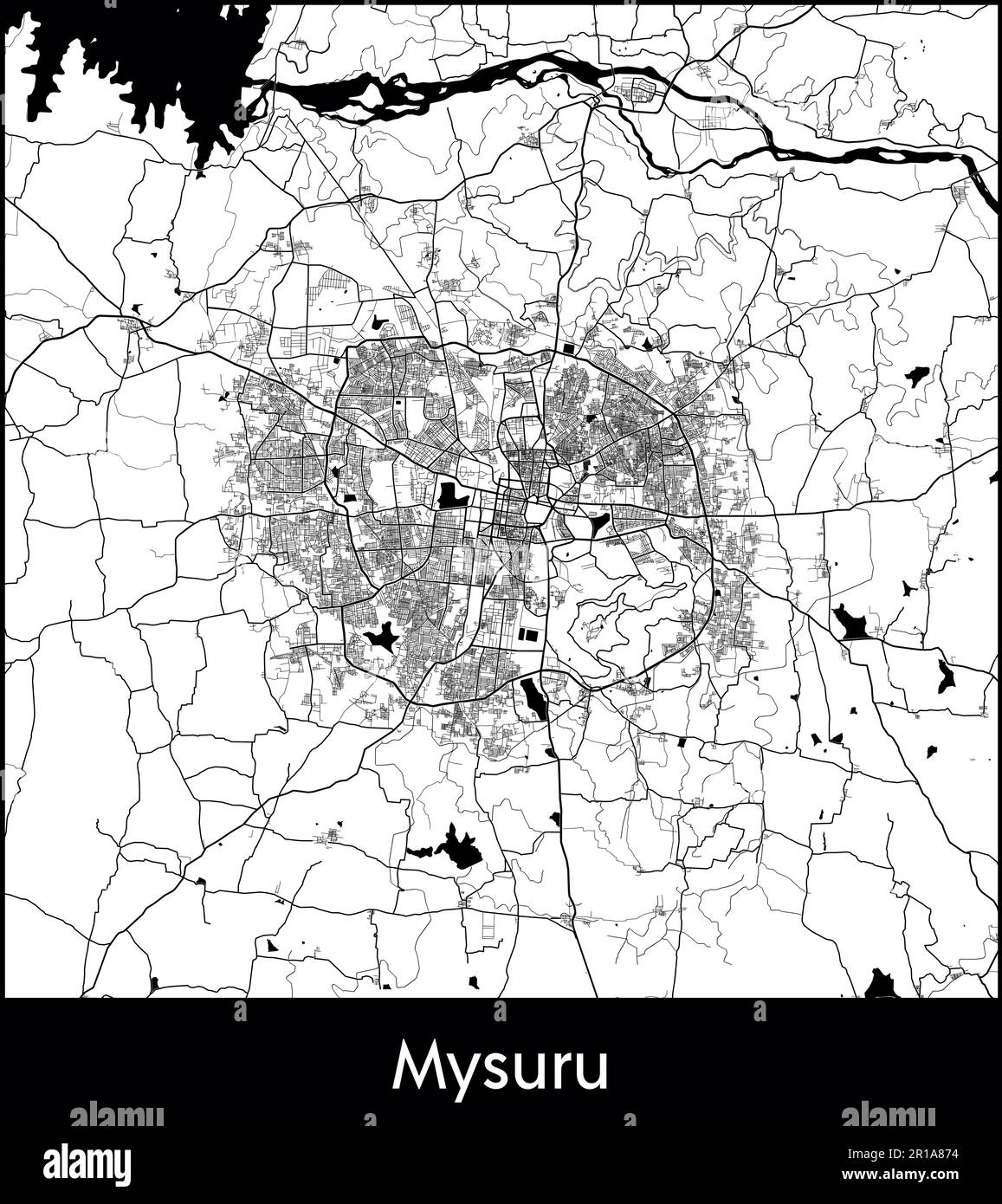 Mysuru map hi-res stock photography and images - Alamy