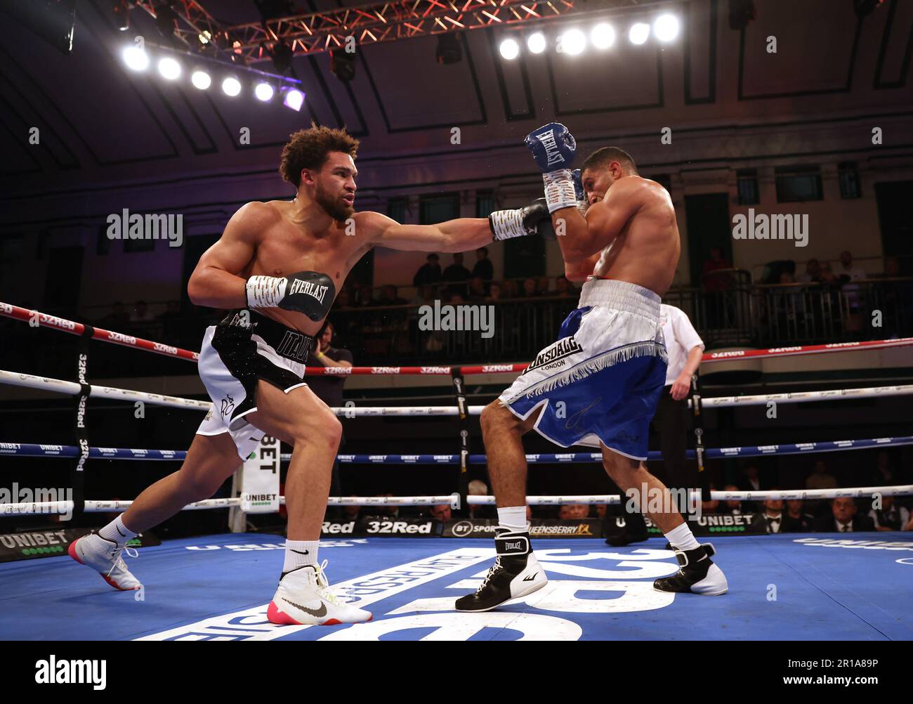 Karol Itauma (left) competes against Khalid Graidia (right) in the ...