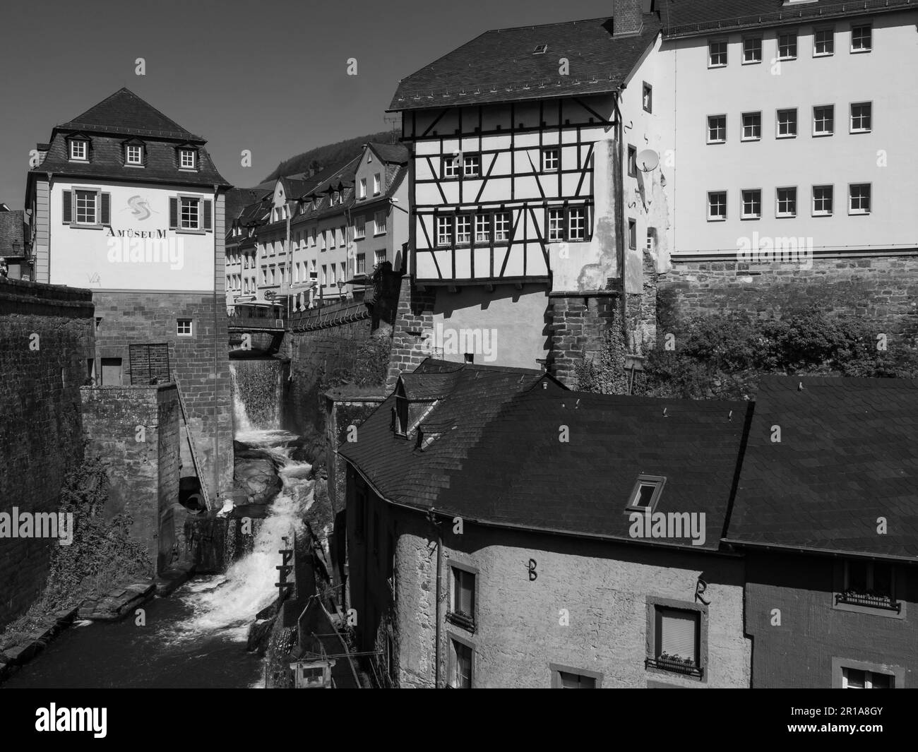 the city of Saarburg at the saar river in germany Stock Photo - Alamy