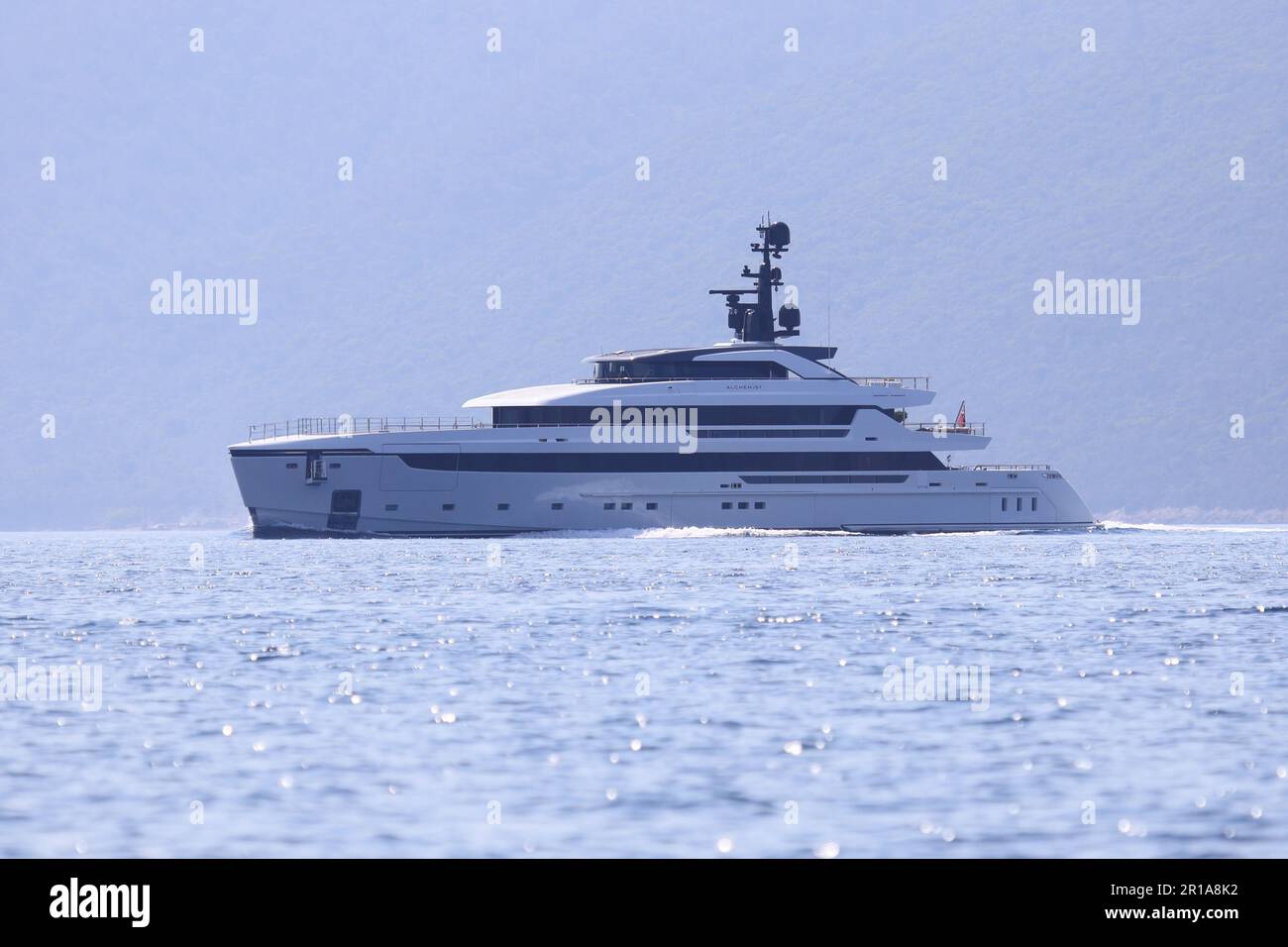 Bodrum, Mugla, Turkey. 07 May 2023: The super-luxury yacht "Alchemist ...